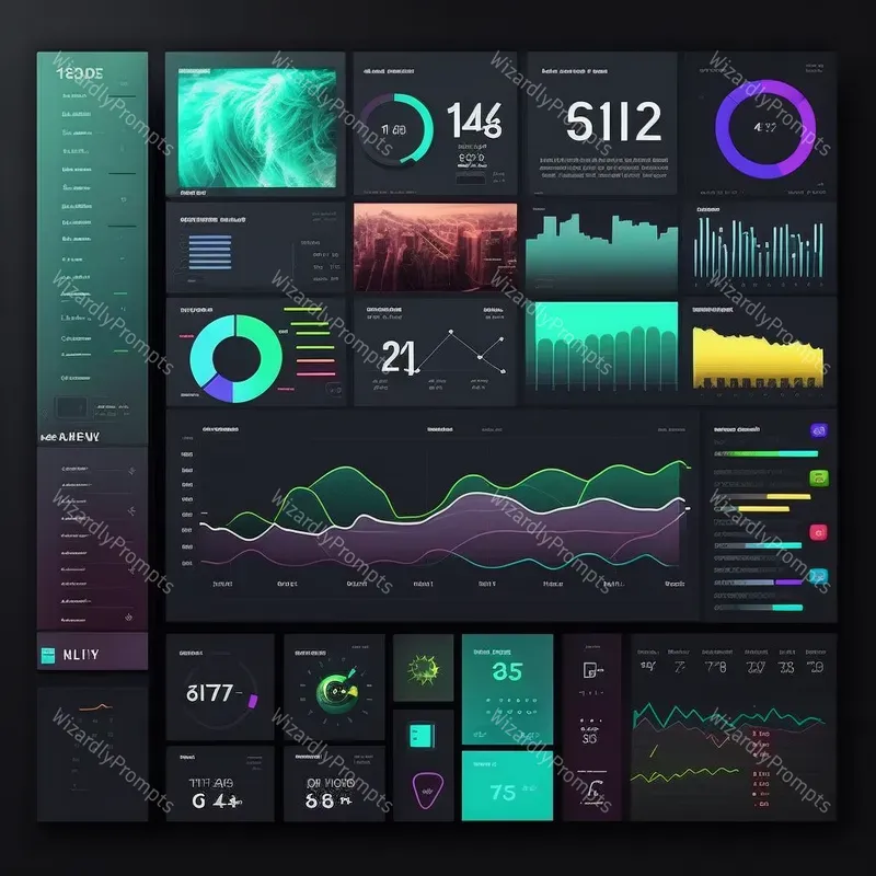 Minimalistic Dashboards Midjourney Prompt | PromptBase