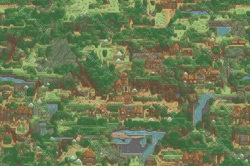 Tiled RPG Pixel Maps Midjourney Prompt | PromptBase
