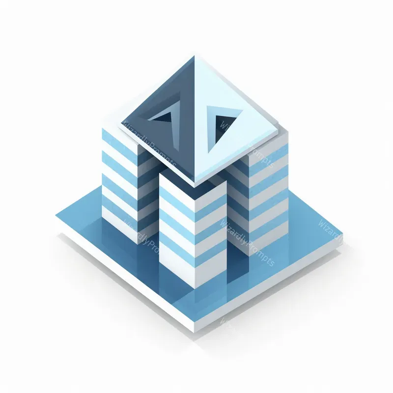 Isometric Building Logos Midjourney Prompt | PromptBase