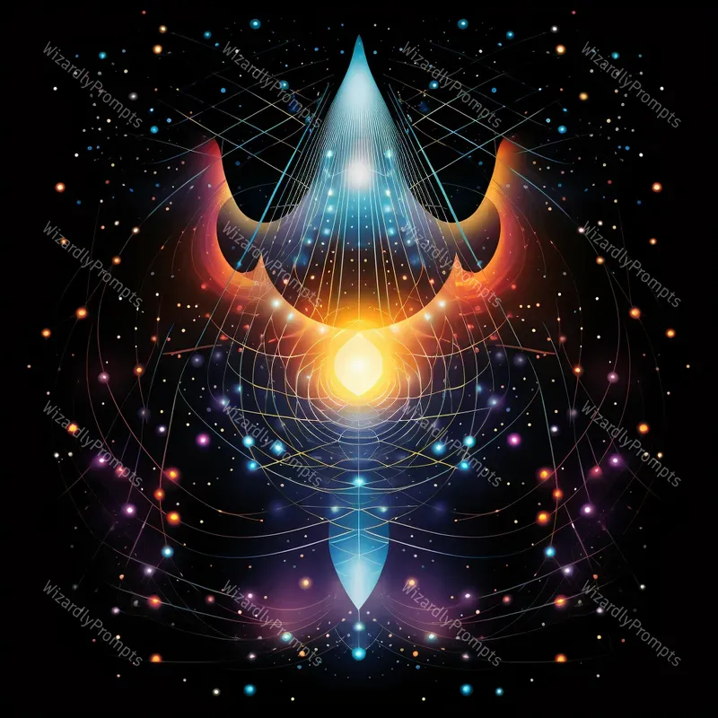 Cosmic Geometry Designs Midjourney Prompt | PromptBase