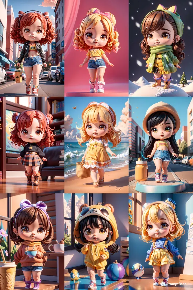 The Most Chibi Anime Girls Stable Diffusion Prompt | PromptBase