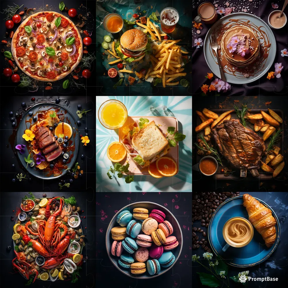 Insta Food Photos Midjourney Prompt | PromptBase