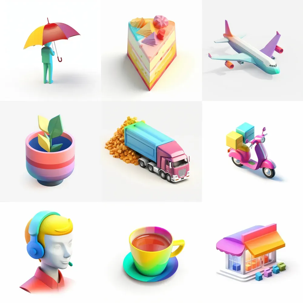 Professional 3D Illustrations Midjourney Prompt | PromptBase