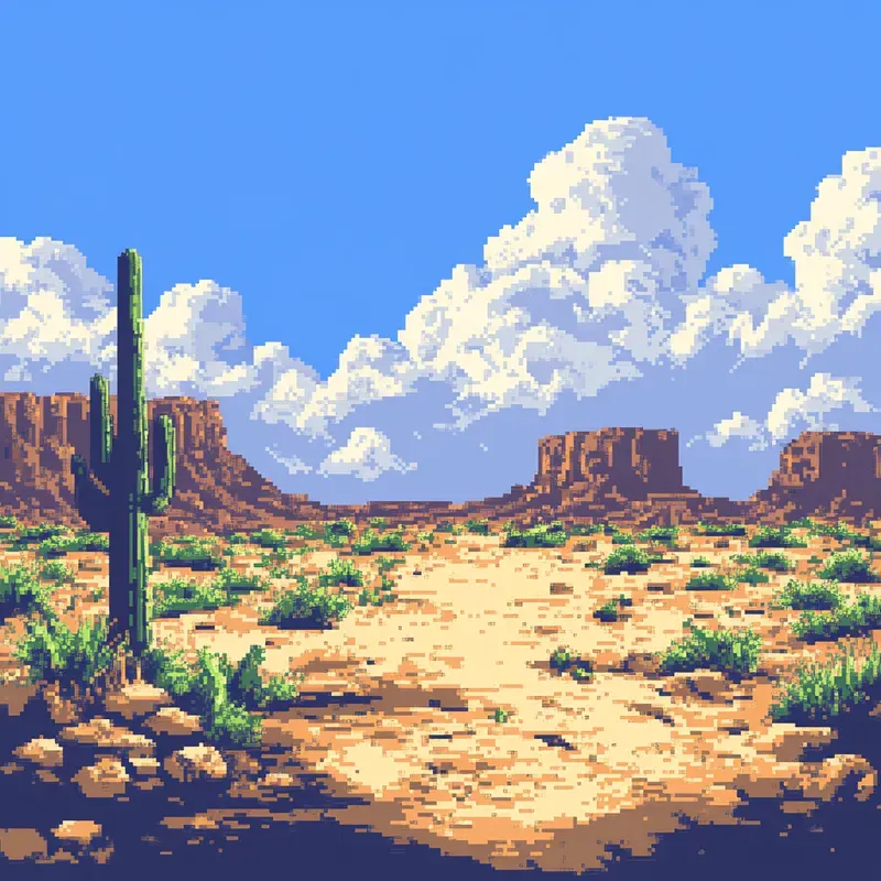 8-bit Pixel Art Of Landscapes Midjourney Prompt | PromptBase