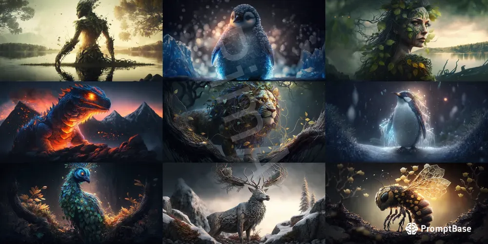 Elemental Creatures Midjourney Prompt | PromptBase