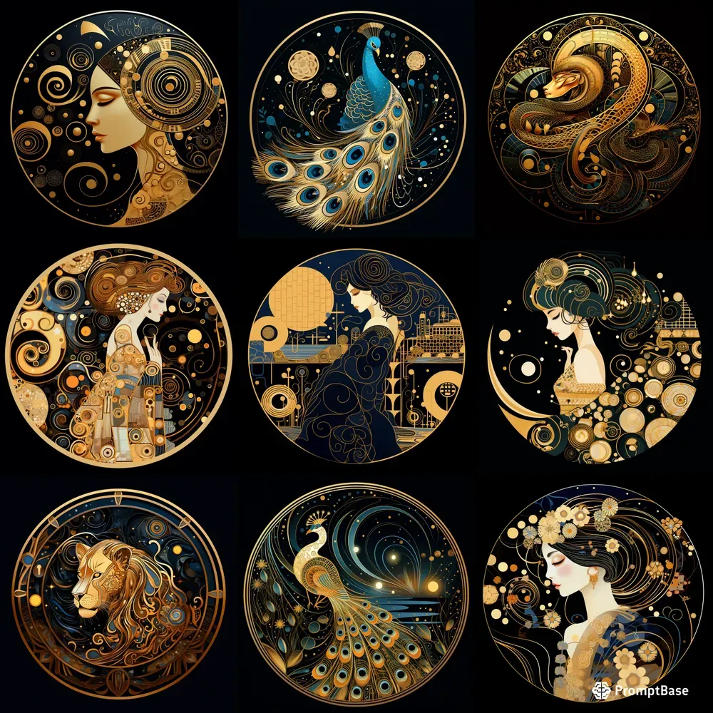 Circular Shape Pics Profiles Midjourney Prompt | PromptBase