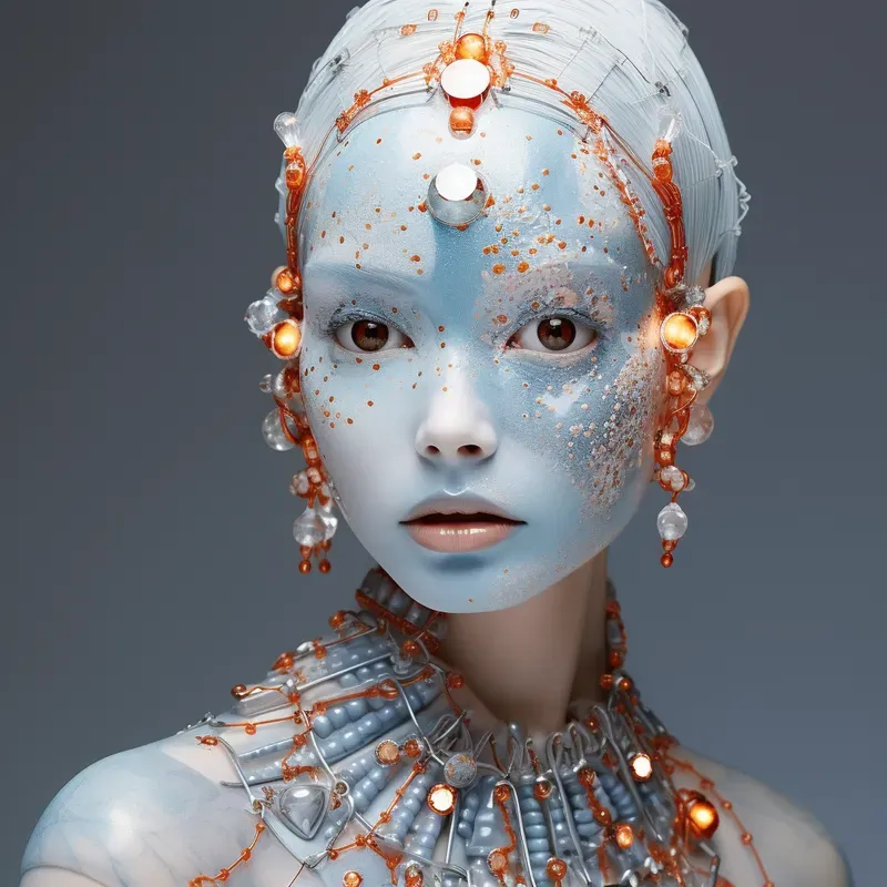 Future Humans X Alien Skin Portraits Midjourney Prompt | PromptBase