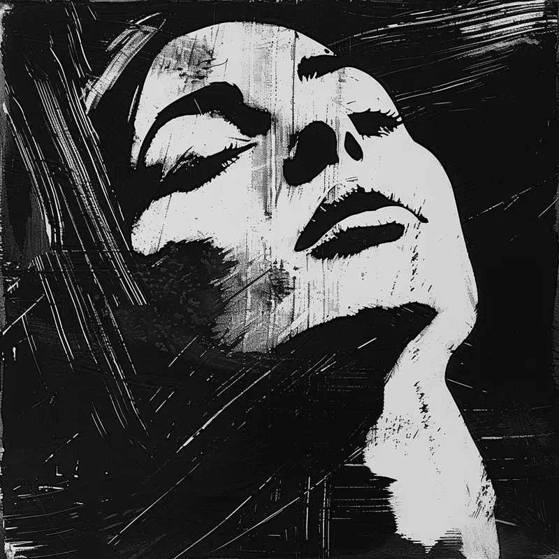 Dark Moody Black And White Ink Drawings Midjourney Prompt | PromptBase