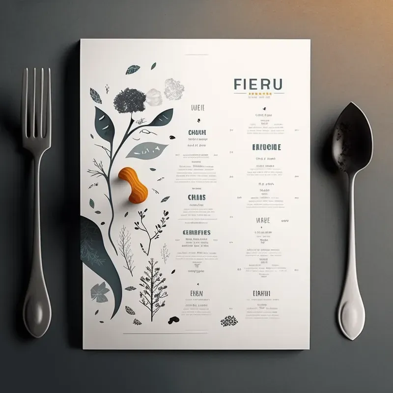 Restaurant Menu Designs Creative Ideas Midjourney Prompt | PromptBase