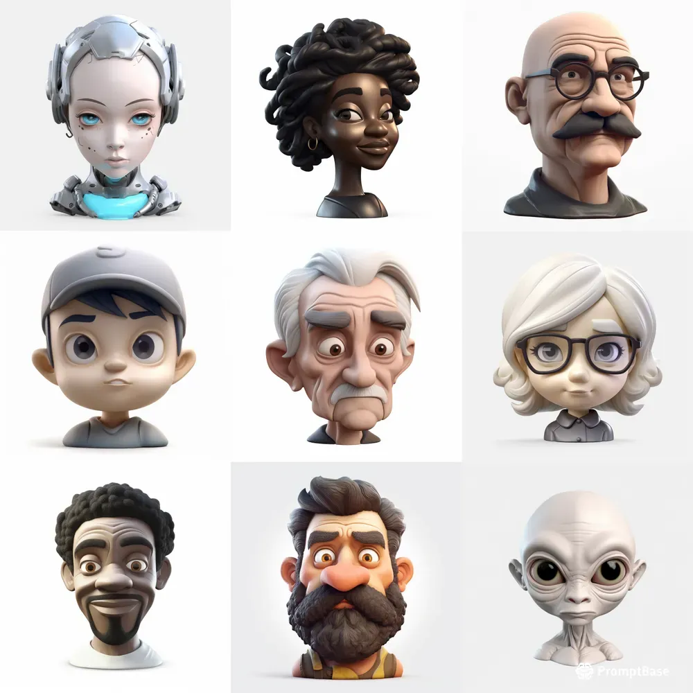 High Resolution Ios And Android Avatars Midjourney Prompt | PromptBase