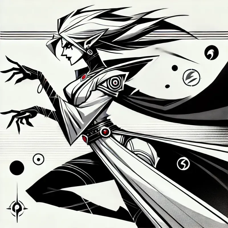 Monochrome Character Illustrationicons DALL·E Prompt | PromptBase
