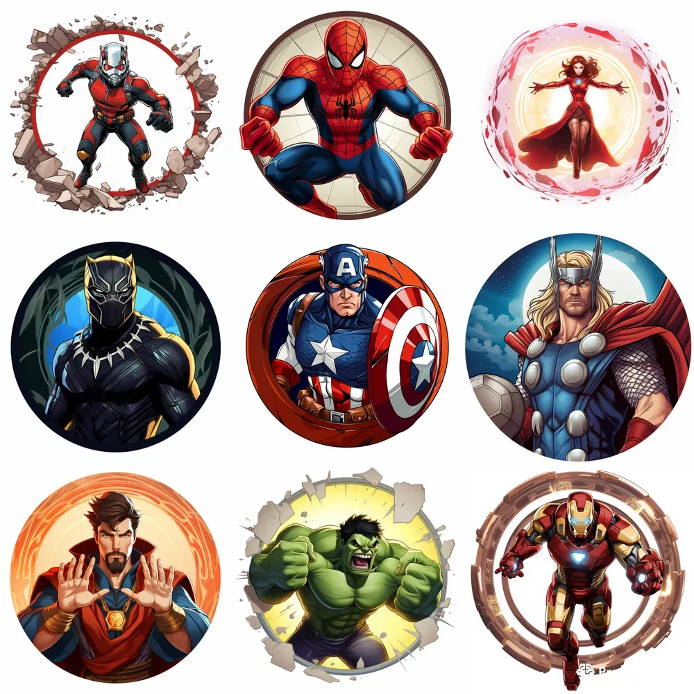 Marvel Characters In Cartoon Style Midjourney Prompt | PromptBase