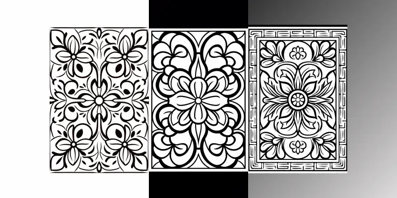 Talavera Tiles Coloring Pages Midjourney Prompt | PromptBase