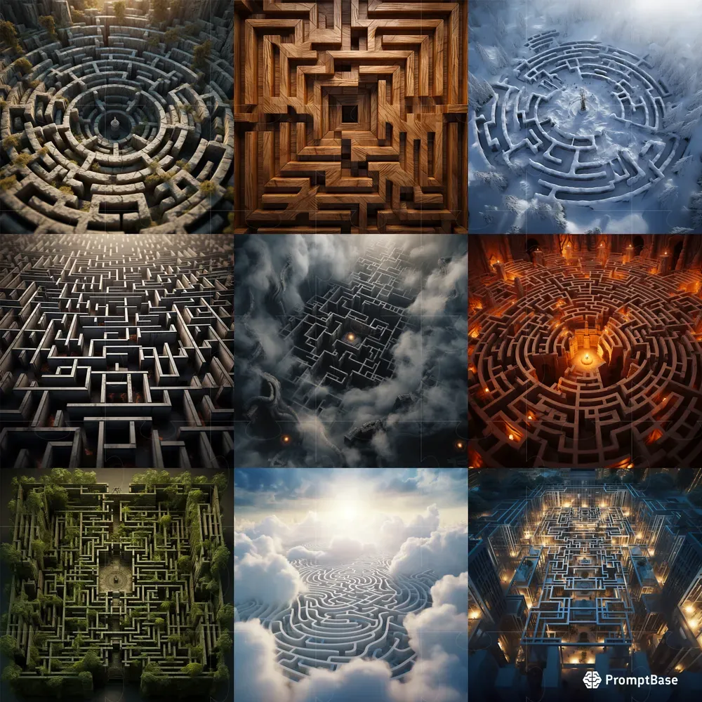 Complex Mazes Midjourney Prompt | PromptBase