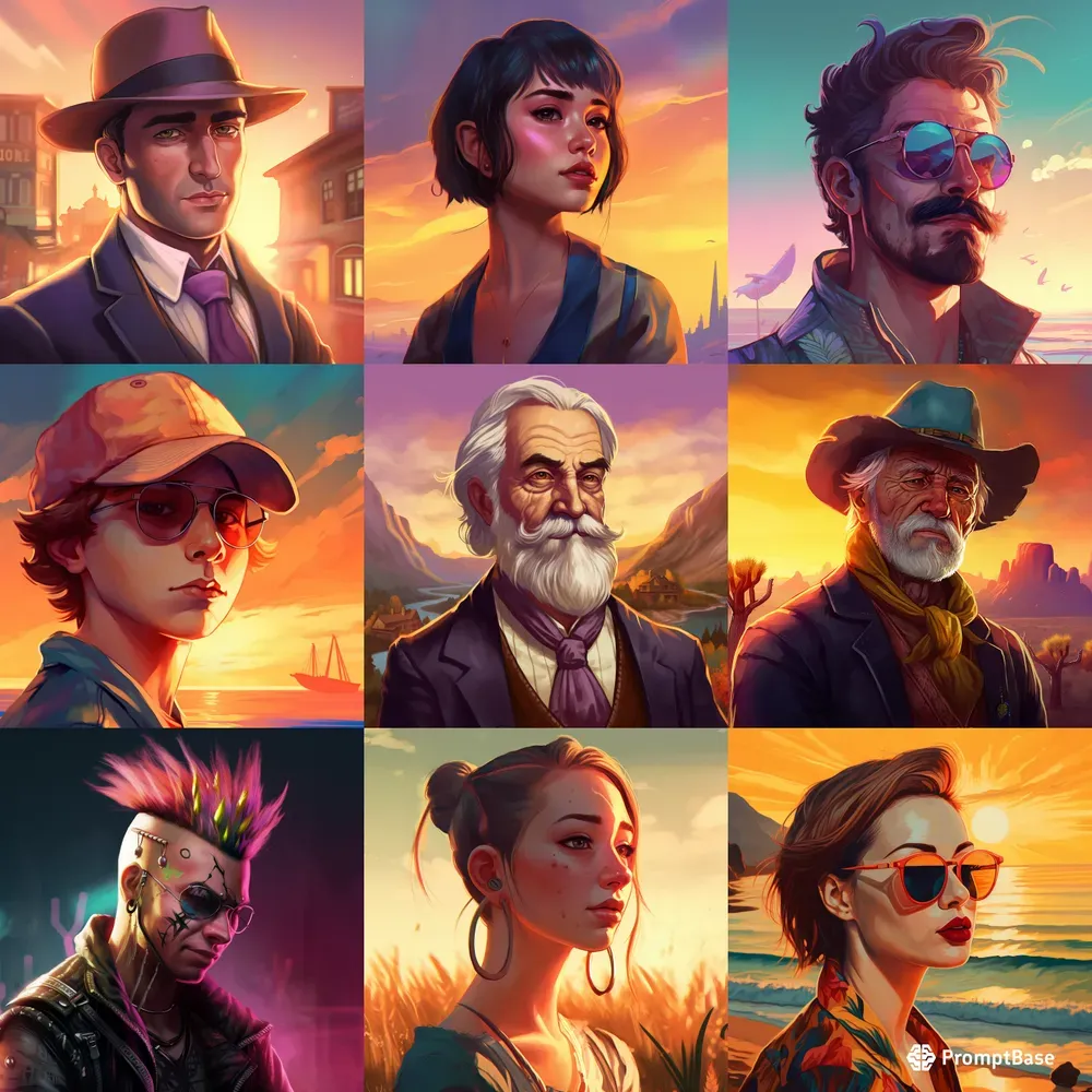Game Art Portraits Midjourney Prompt | PromptBase