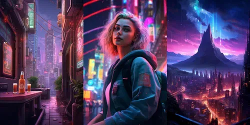 Cyberpunk Style Anime Wallpaper Midjourney Prompt | PromptBase