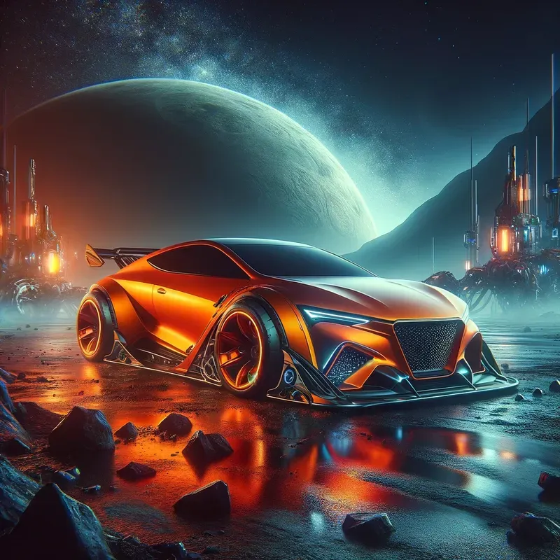 Futuristic Car Wallpapers DALL·E Prompt | PromptBase