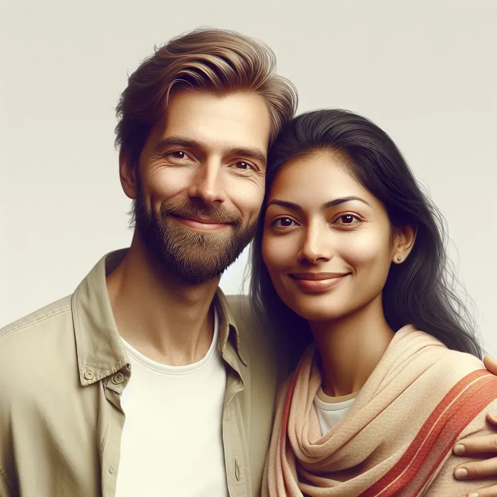 Realistic Portraits Of Couples DALL·E Prompt | PromptBase