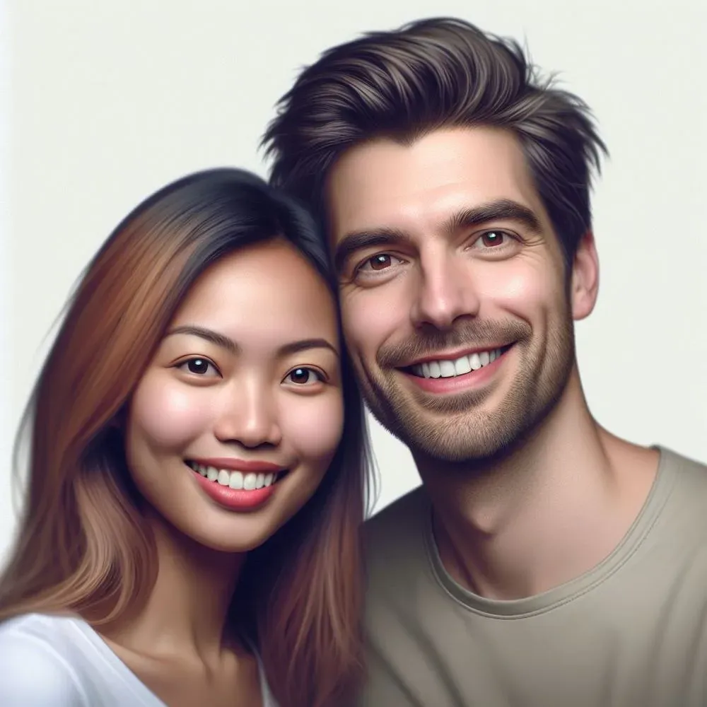 Realistic Portraits Of Couples DALL·E Prompt | PromptBase