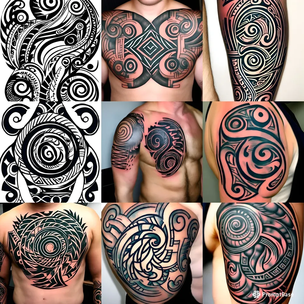 Maori Tattoo Designs Generator Stable Diffusion Prompt | PromptBase