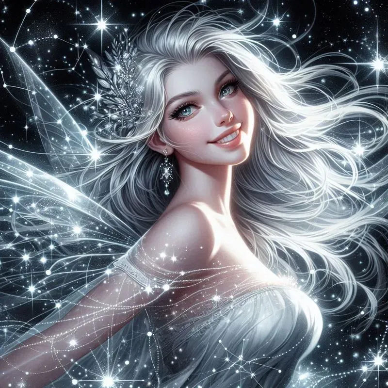 Mesmerizing Starry Night Characters DALL·E Prompt | PromptBase