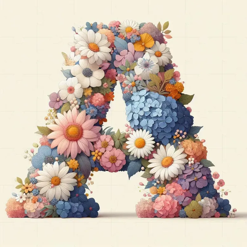 Floral Typography Designs DALL·E Prompt | PromptBase