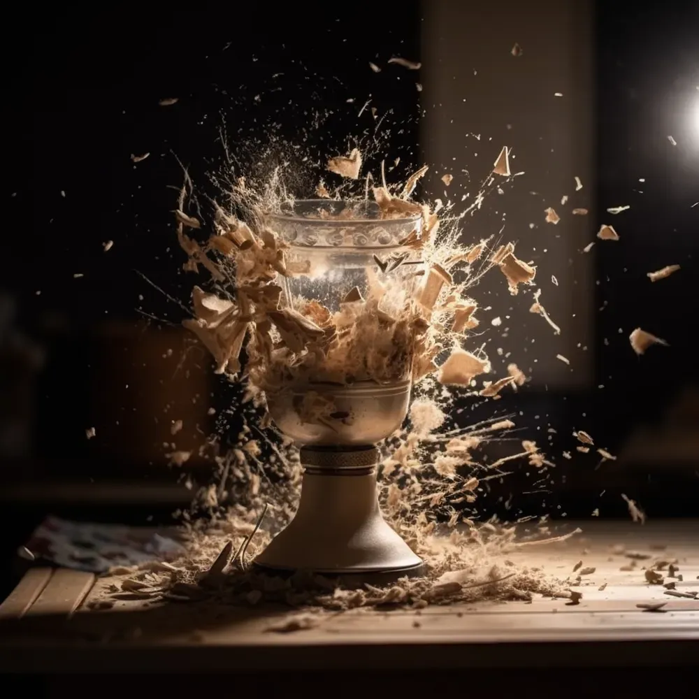 Realistic Objects Explosion Midjourney Prompt | PromptBase