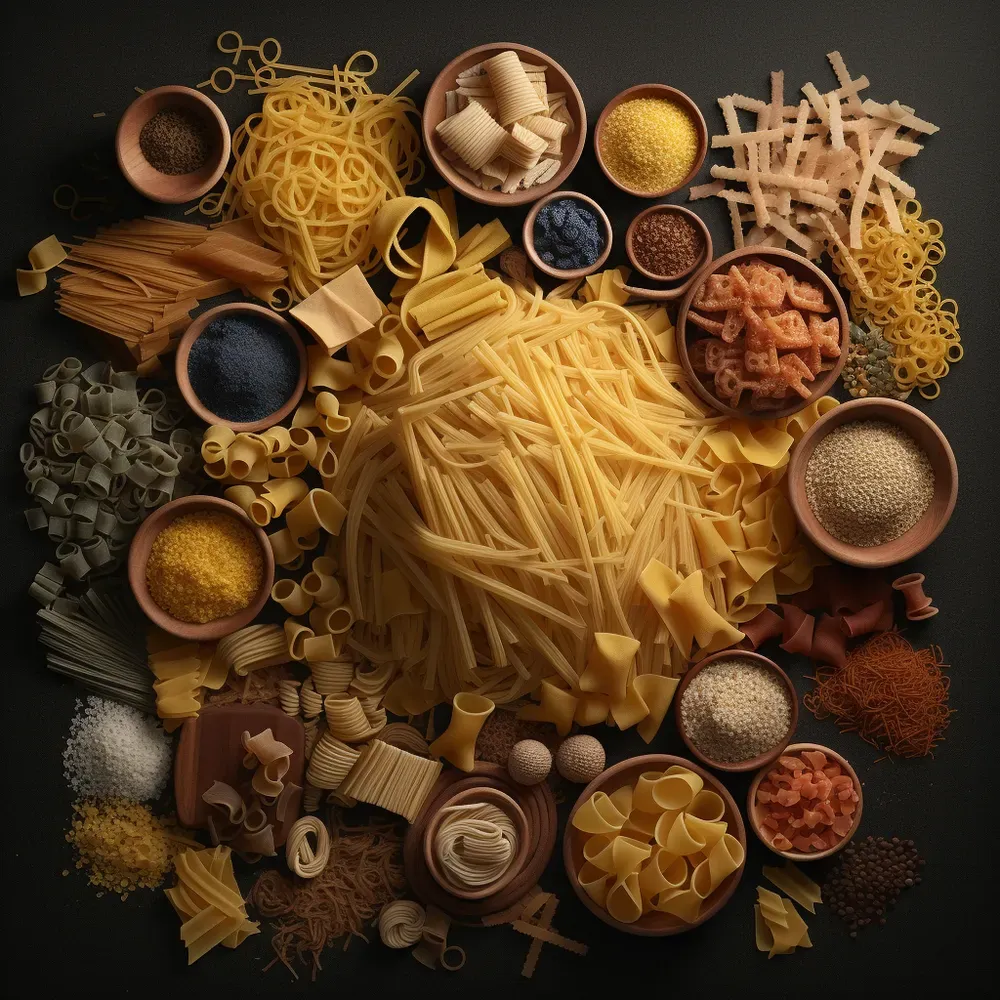 Overhead Visual Foods Midjourney Prompt | PromptBase