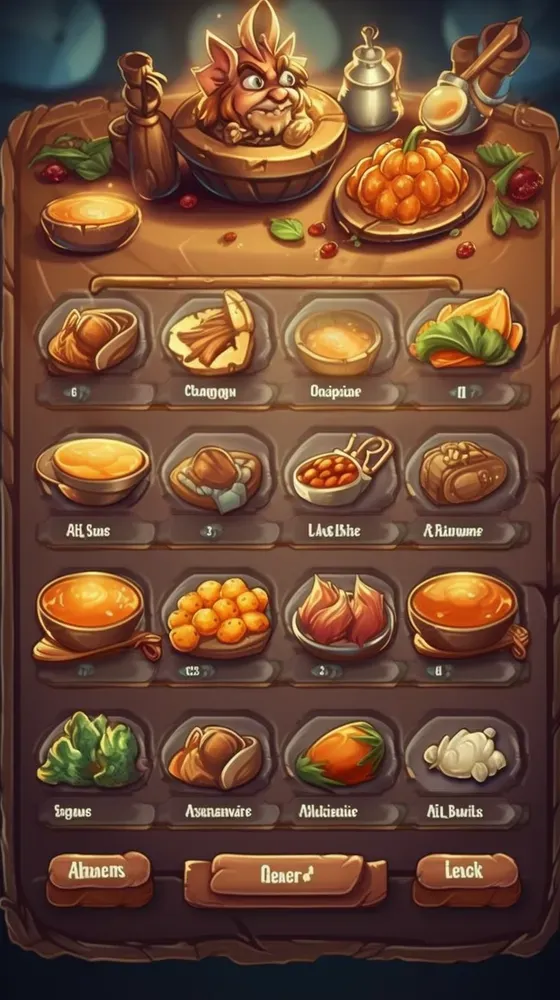 Mobile Game Menu Stats Midjourney Prompt | PromptBase