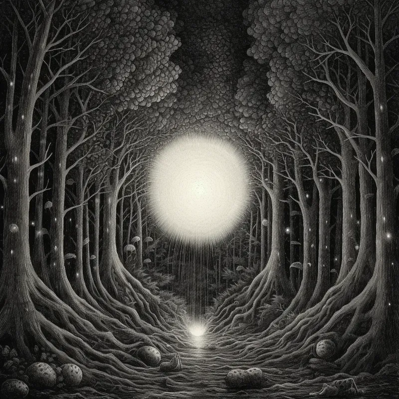 Monochrome Shading Illustrations Midjourney Prompt | PromptBase