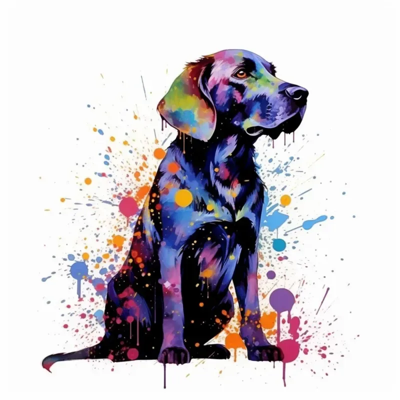 Splatter Watercolor Animals Midjourney Prompt | PromptBase