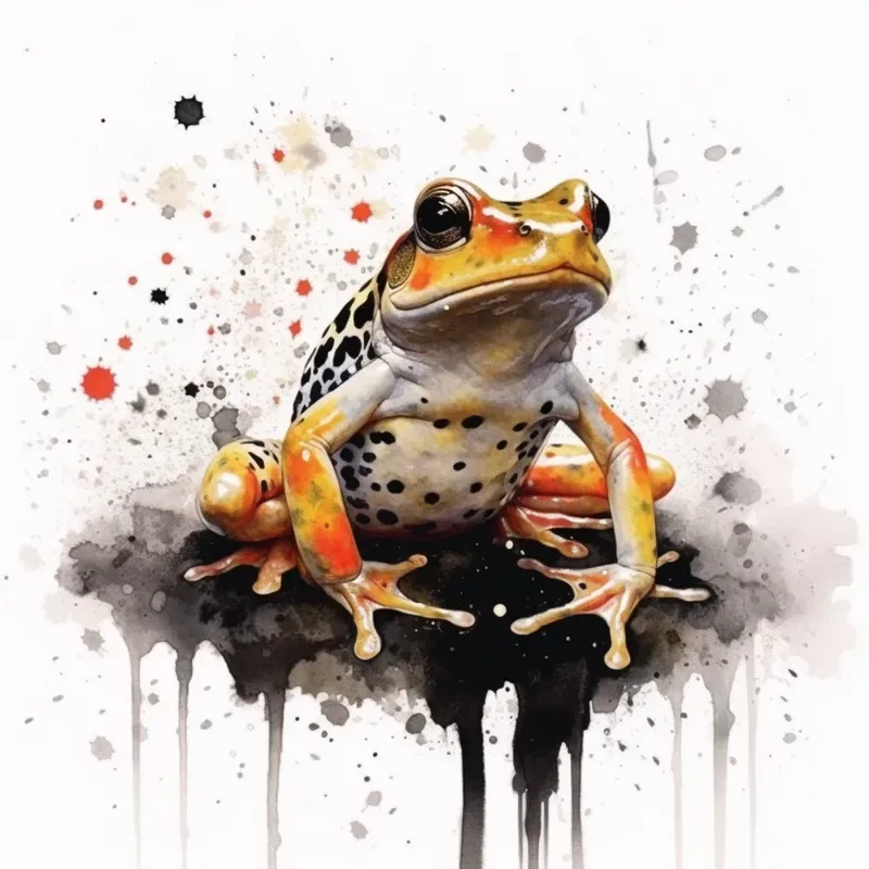 Splatter Watercolor Animals Midjourney Prompt | PromptBase