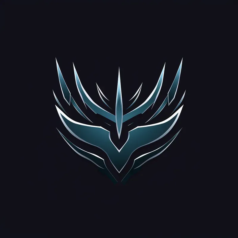 Modern Dark Emblem Logos Midjourney Prompt | PromptBase