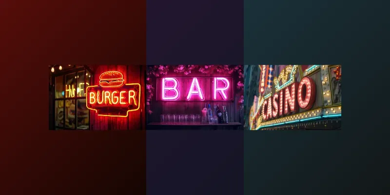 Neon Signs With Words Midjourney Prompt | PromptBase