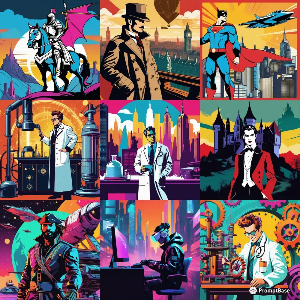 Pop Art Aesthetic Characters Stable Diffusion Prompt | PromptBase