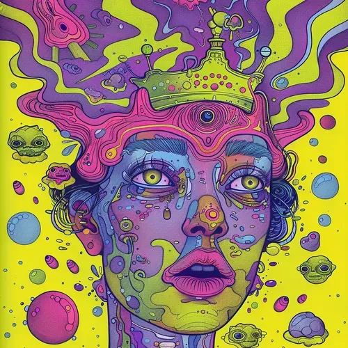 Psychedelic Bliss Art Generator App | PromptBase