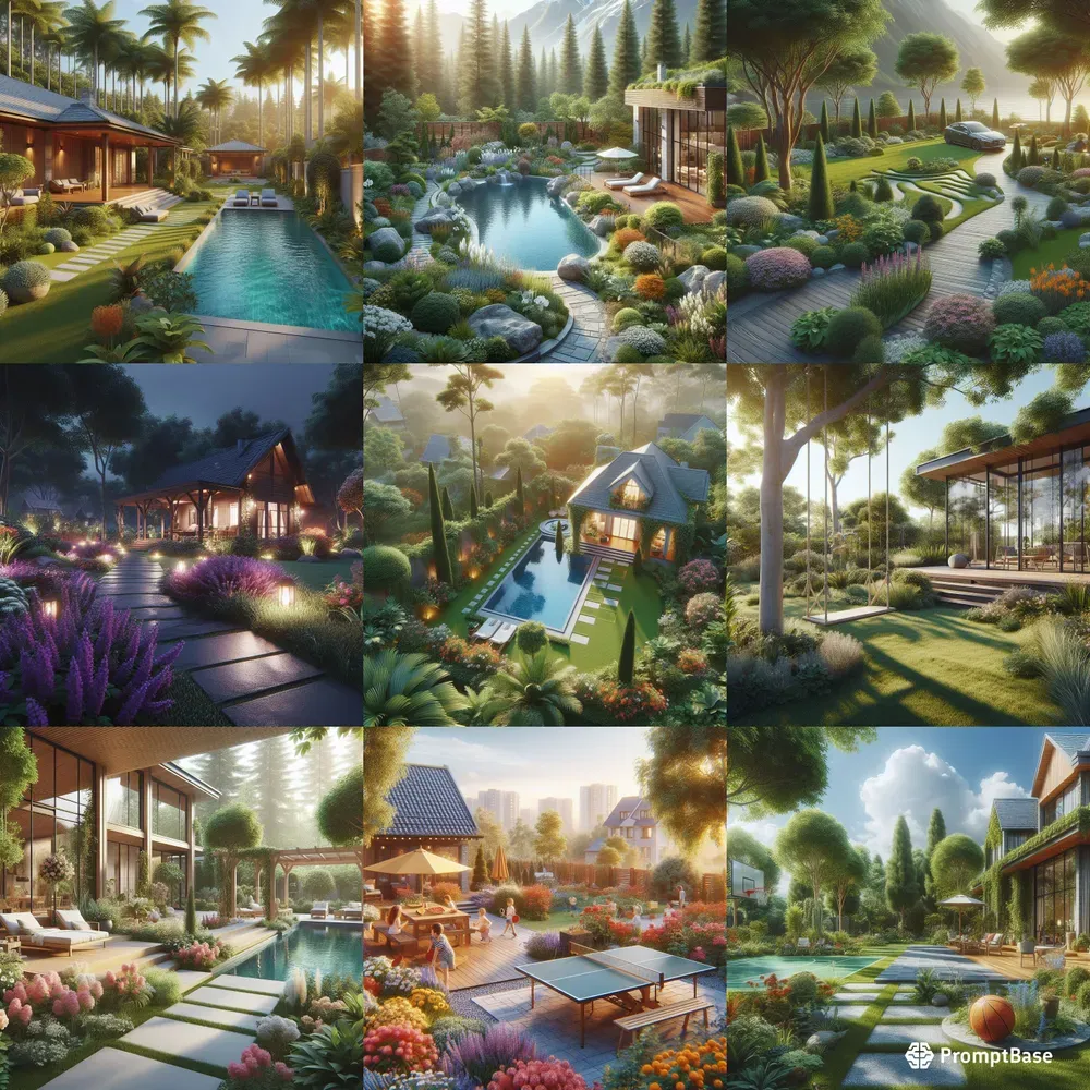 Photorealistic Gardens Designers DALL·E Prompt | PromptBase