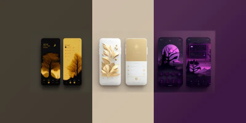 User Interface Designs Midjourney Prompt | PromptBase