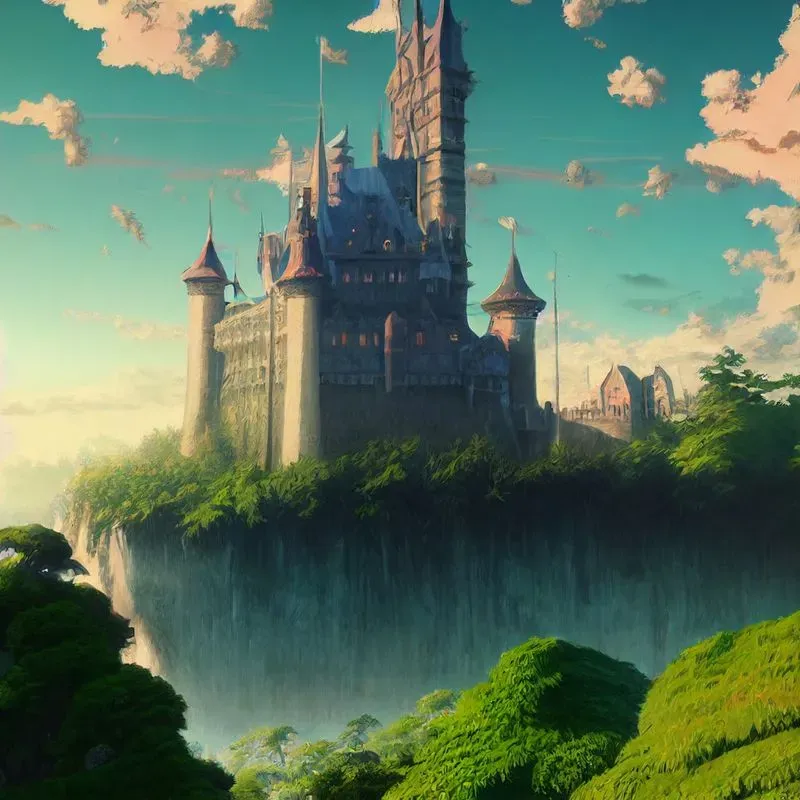Majestic Epic Fantasy Castles Midjourney Prompt | PromptBase