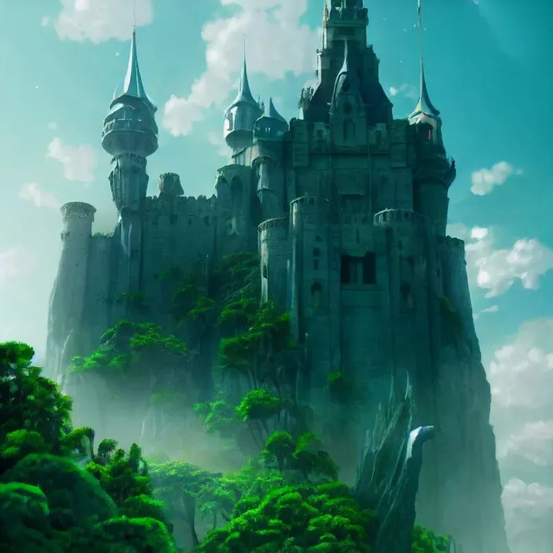 Majestic Epic Fantasy Castles Midjourney Prompt | PromptBase