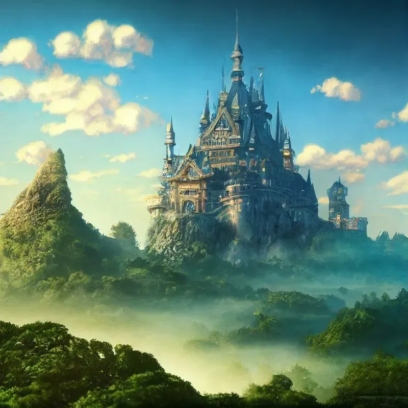 Majestic Epic Fantasy Castles Midjourney Prompt | PromptBase