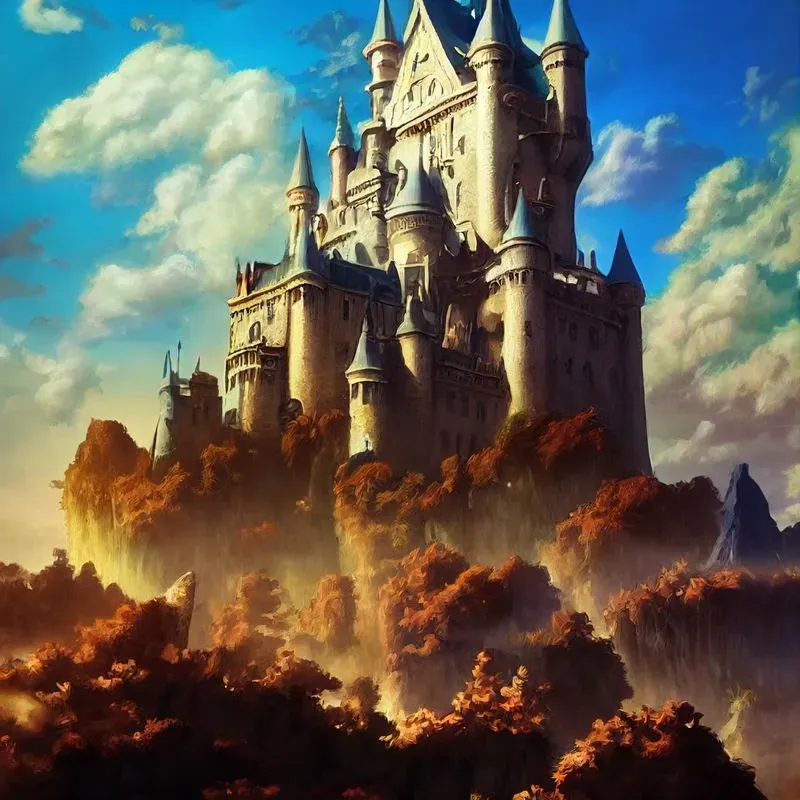 Majestic Epic Fantasy Castles Midjourney Prompt | PromptBase