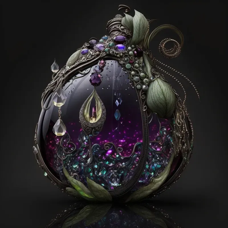 Jewelled Glass Fruits Midjourney Prompt | PromptBase