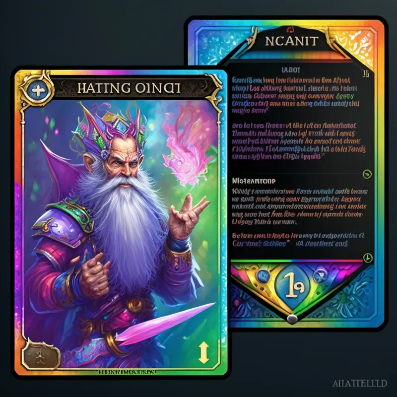 Anime Magical Fantasy Trading Cards Midjourney Prompt | PromptBase