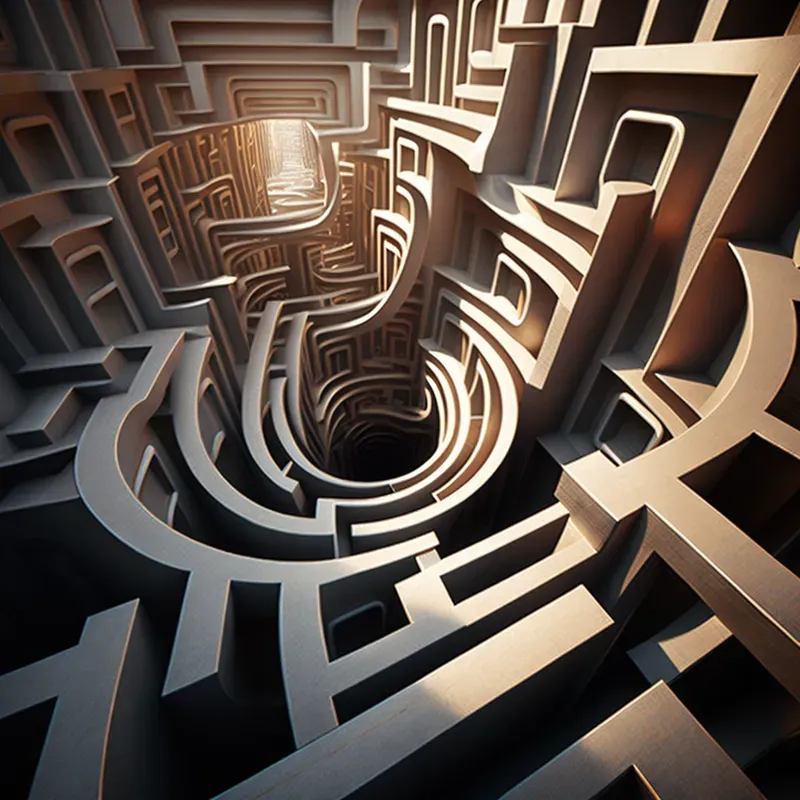 Mc Escher Optical Illusion Architectures Midjourney Prompt | PromptBase