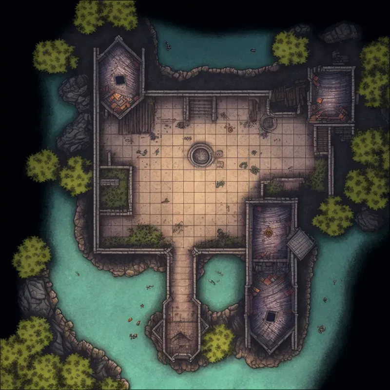 Dungeons And Dragons Tactics Battle Maps Midjourney Prompt | PromptBase