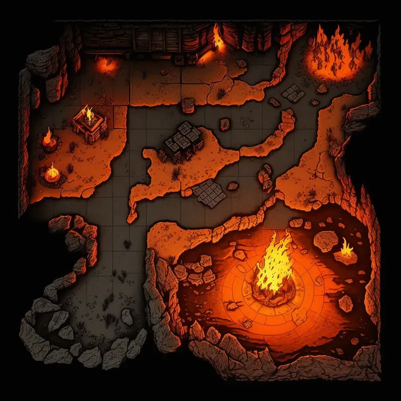 Dungeons And Dragons Tactics Battle Maps Midjourney Prompt | PromptBase