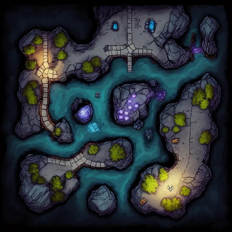 Dungeons And Dragons Tactics Battle Maps Midjourney Prompt | PromptBase