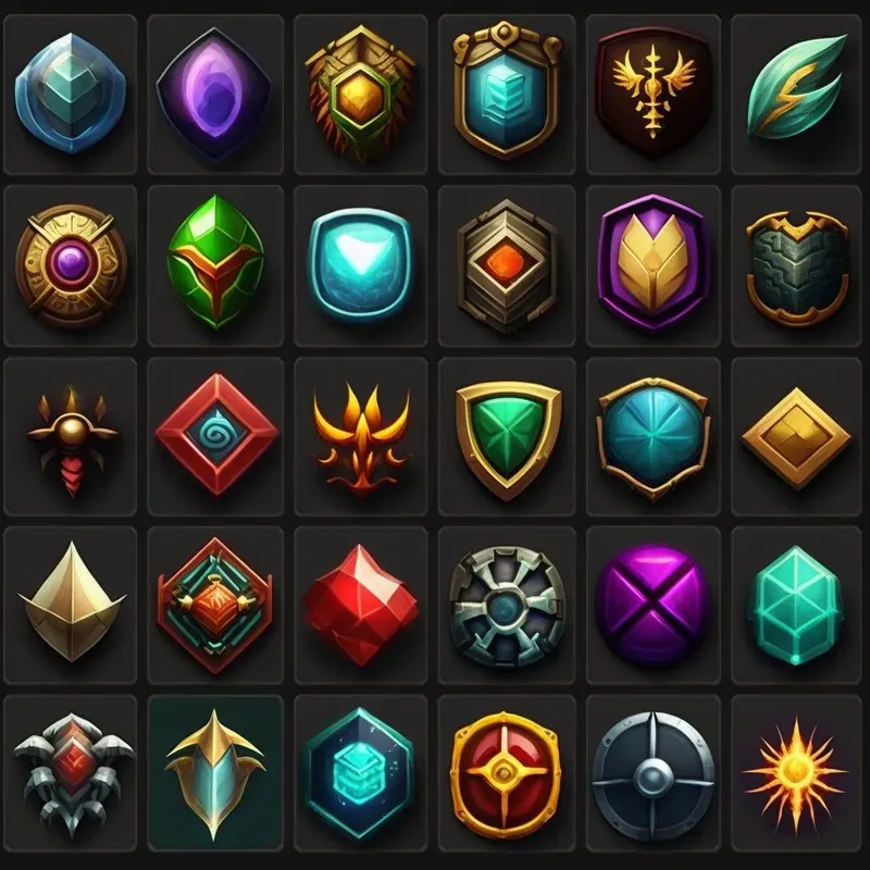 Game Fantasy RPG Inventory Items Midjourney Prompt | PromptBase