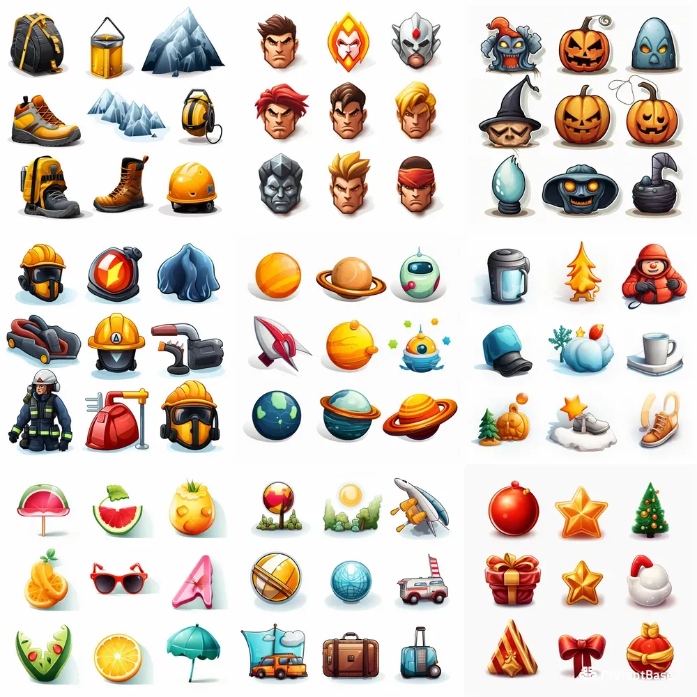 Theme Based Icons Sets Midjourney Prompt | PromptBase